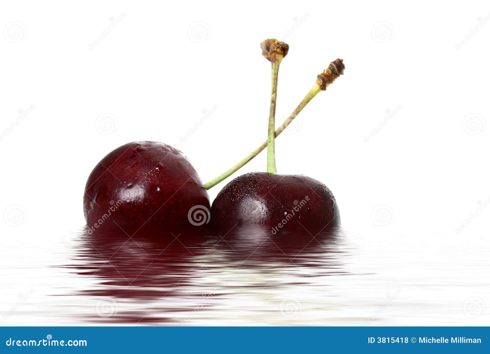 Floating Cherries stock photo. Image of delicious, reflection - 3815418