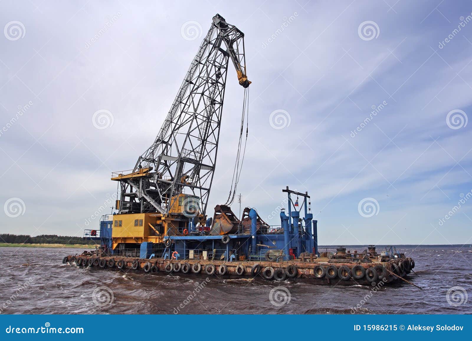 Floating Crane Stock Image | CartoonDealer.com #15986215