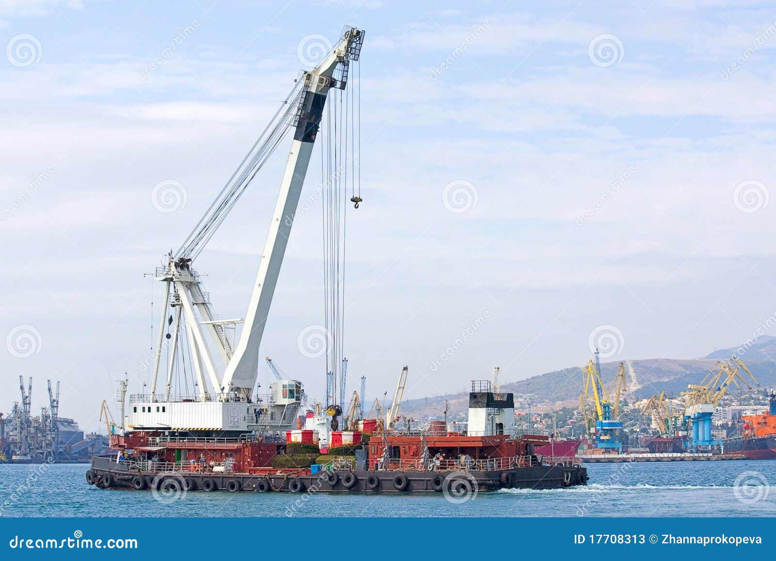 Floating Crane Stock Image | CartoonDealer.com #15986215