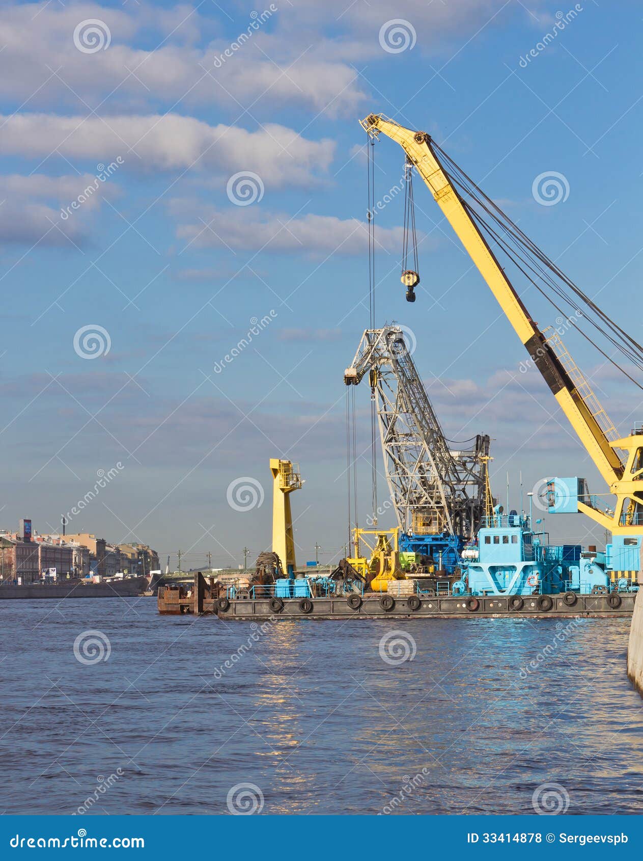 Floating crane stock photo. Image of group, rope, mobile - 33414878