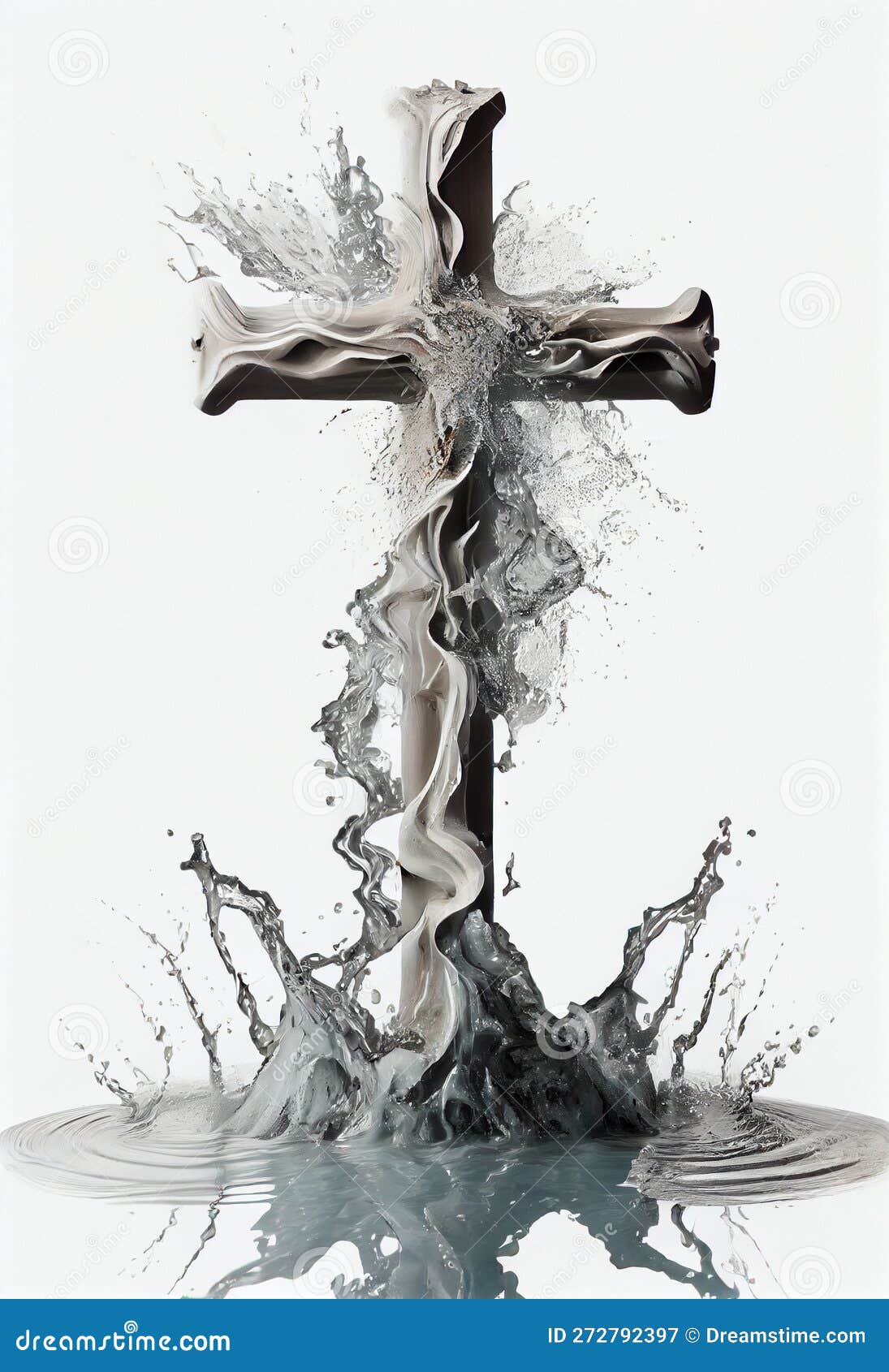 Floating Cross Over The Sea Royalty-Free Stock Photo | CartoonDealer ...