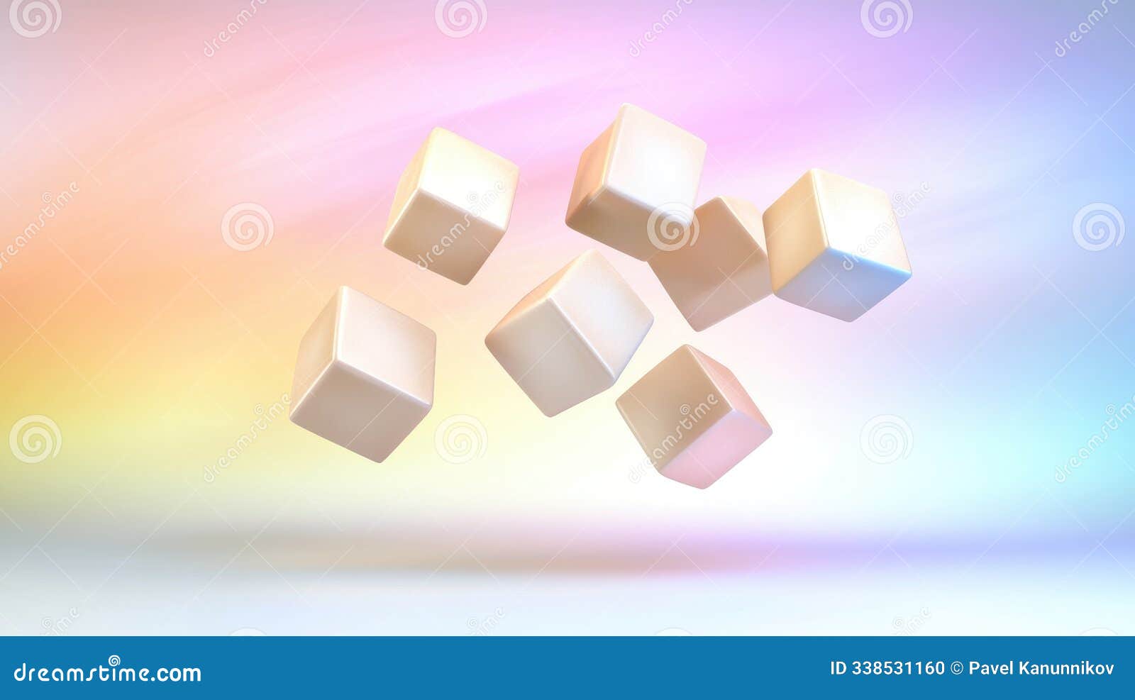 A Stunning Display of Floating Cubes Showcasing Digital Innovation in ...