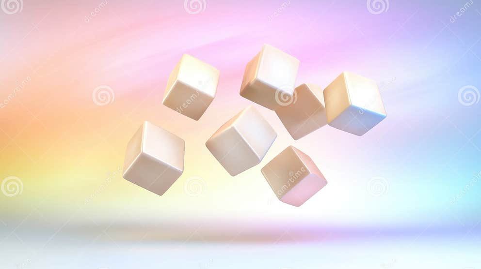 A Stunning Display of Floating Cubes Showcasing Digital Innovation in ...