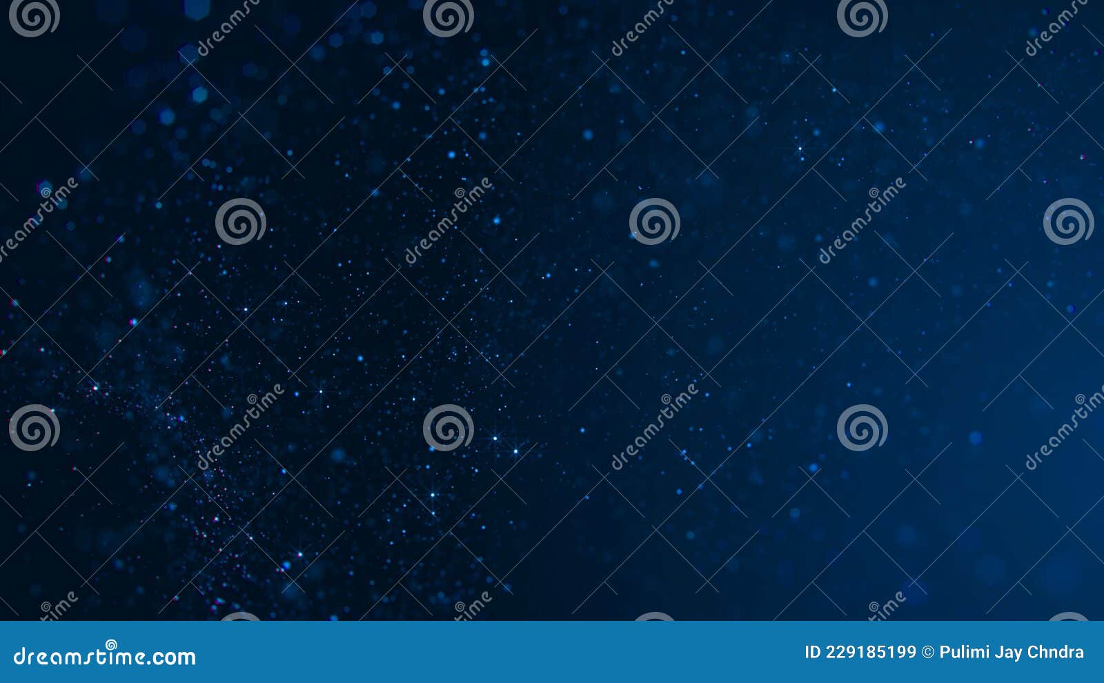 Floating Dark Blue Particles In Background, Blue Particle Background ...
