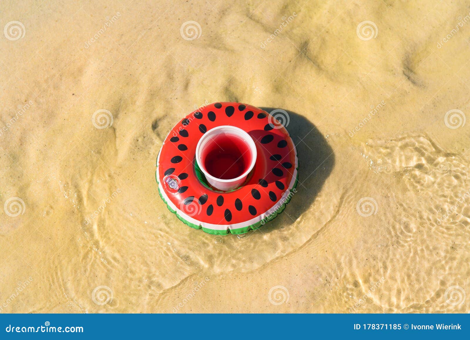 Floating Drink in Nature Water Stock Image - Image of melon, holiday ...