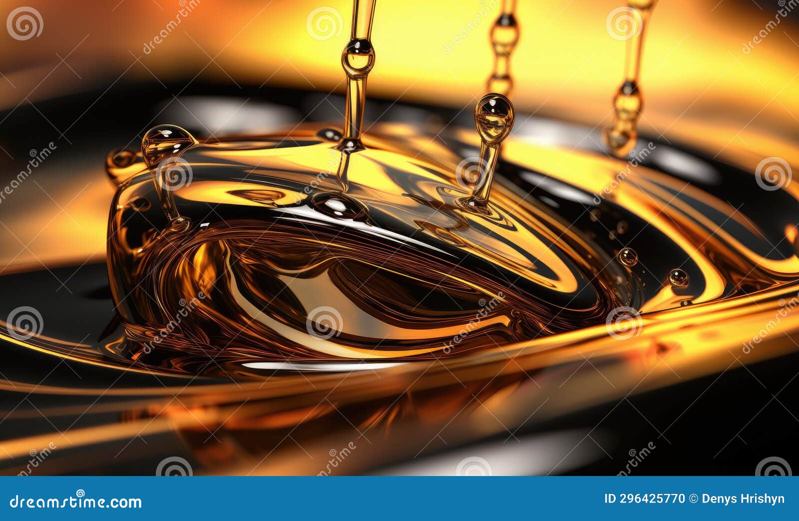 A Floating Drop of Liquid in Water Stock Illustration - Illustration of ...