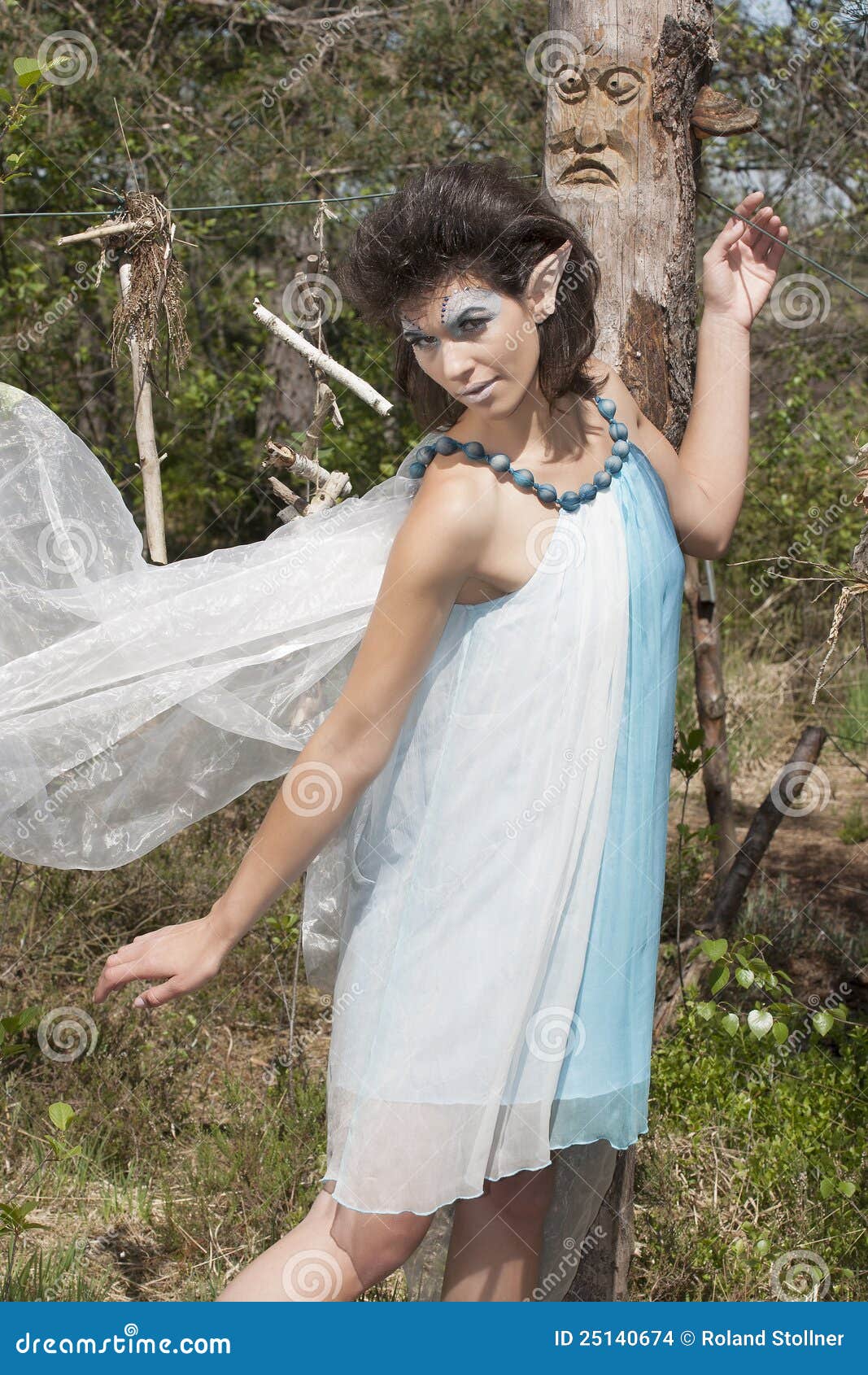 Floating elf stock photo. Image of head, fairy, sterntaler - 25140674
