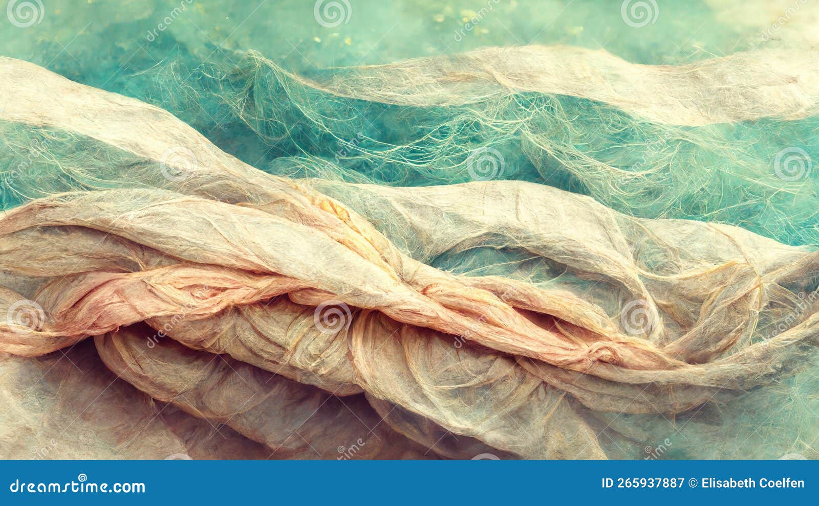 Floating Fabric in Different Colours Stock Illustration - Illustration ...