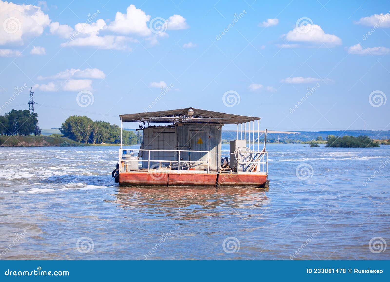 Floating Ferry Platform stock photo. Image of marine - 233081478