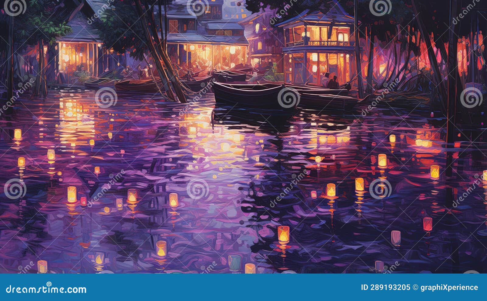 Floating Flames in the Night Stock Illustration - Illustration of ...