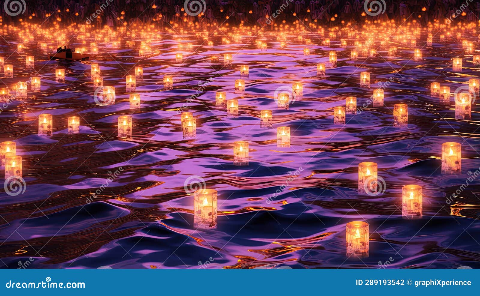 Floating Flames in the Night Stock Illustration - Illustration of ...