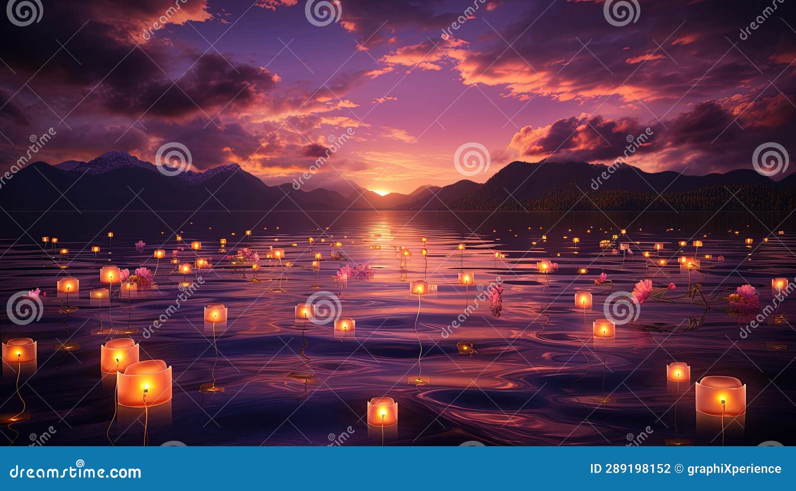 Floating Flames in the Night Stock Illustration - Illustration of ...