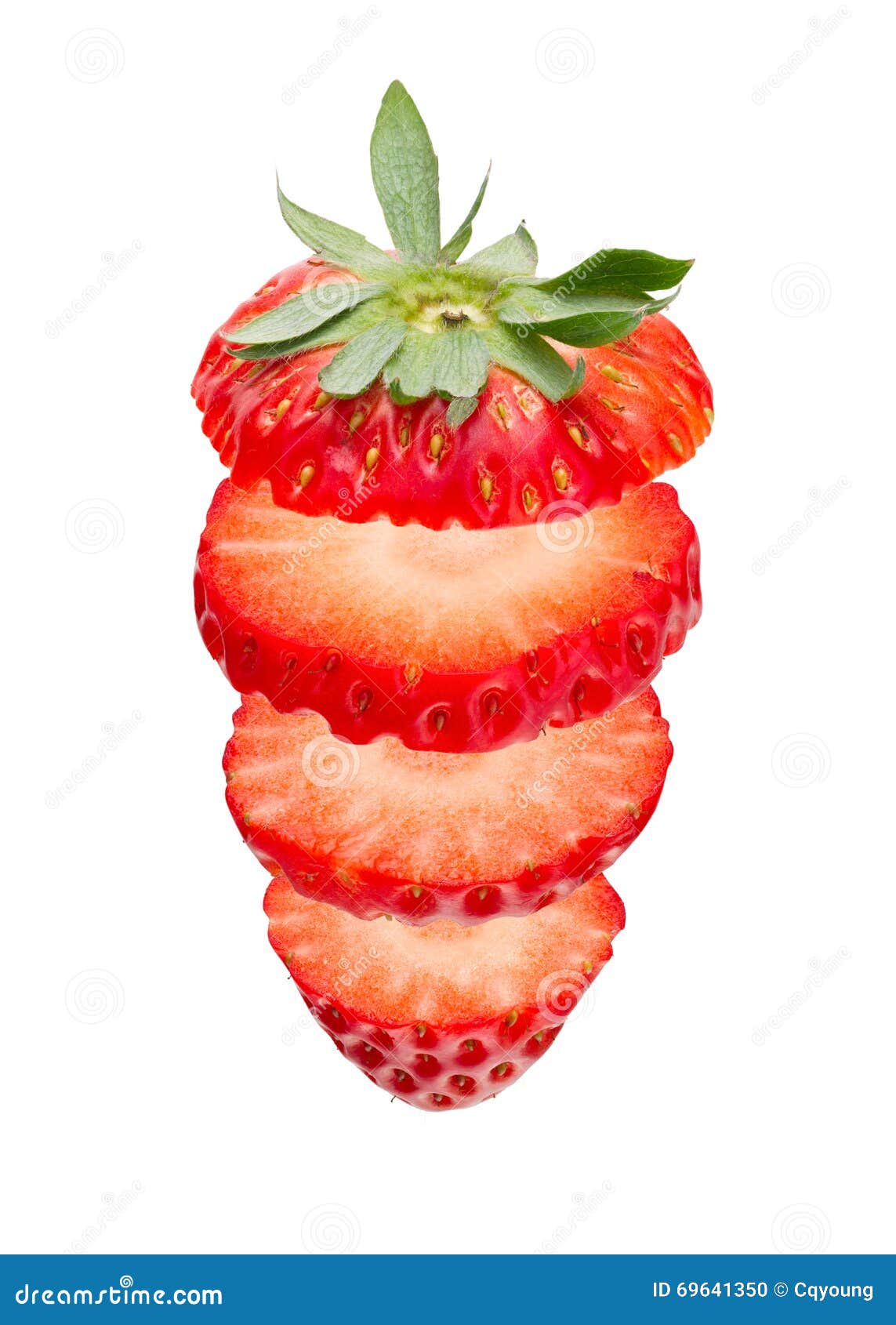Floating Fresh Strawberry stock photo. Image of flesh - 69641350