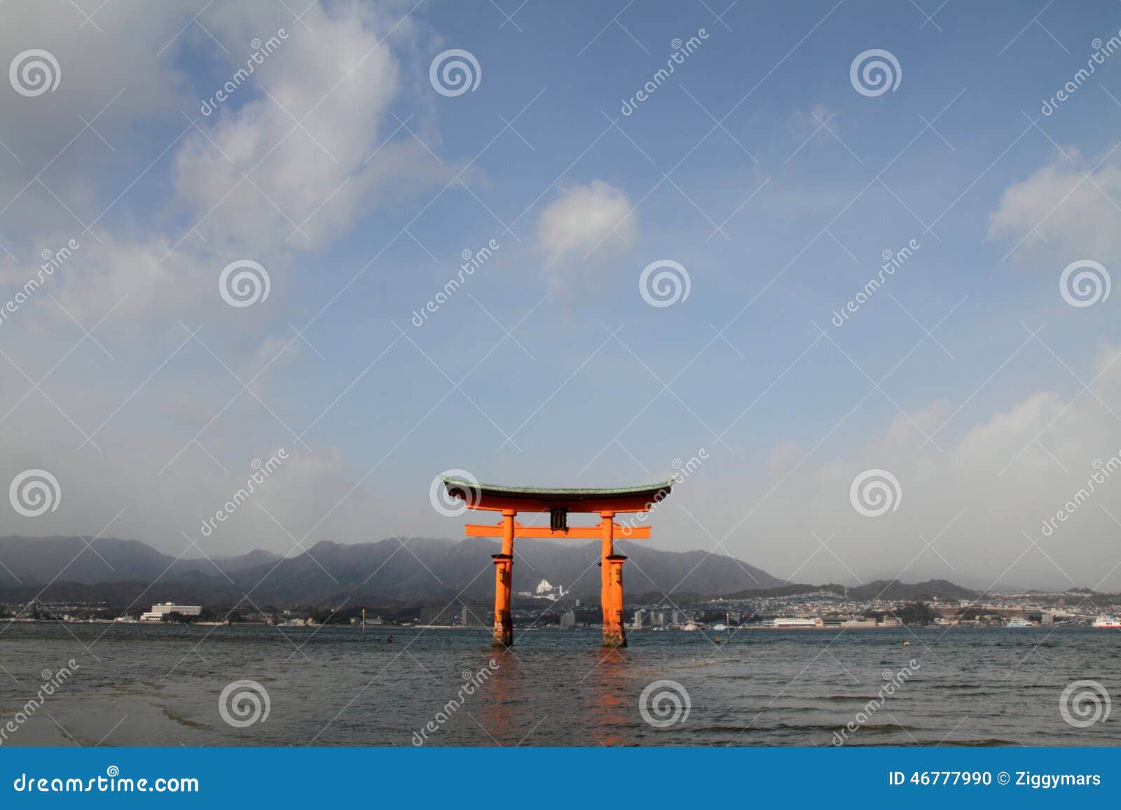 Floating Gate of Itsukushima Shrine Stock Photo - Image of world ...