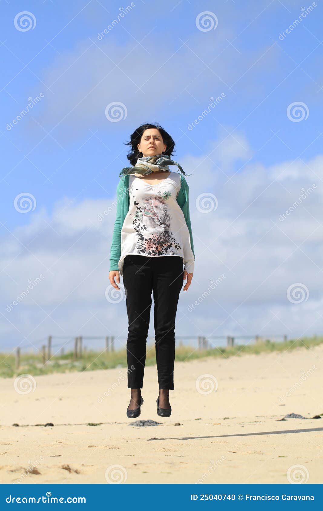 Floating Girl stock photo. Image of lightness, wind, sand - 25040740