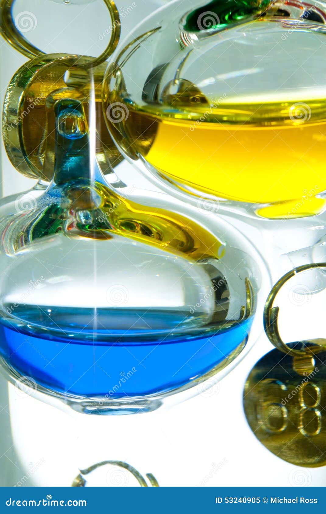 Floating Glass Thermometer Stock Image | CartoonDealer.com #53240905