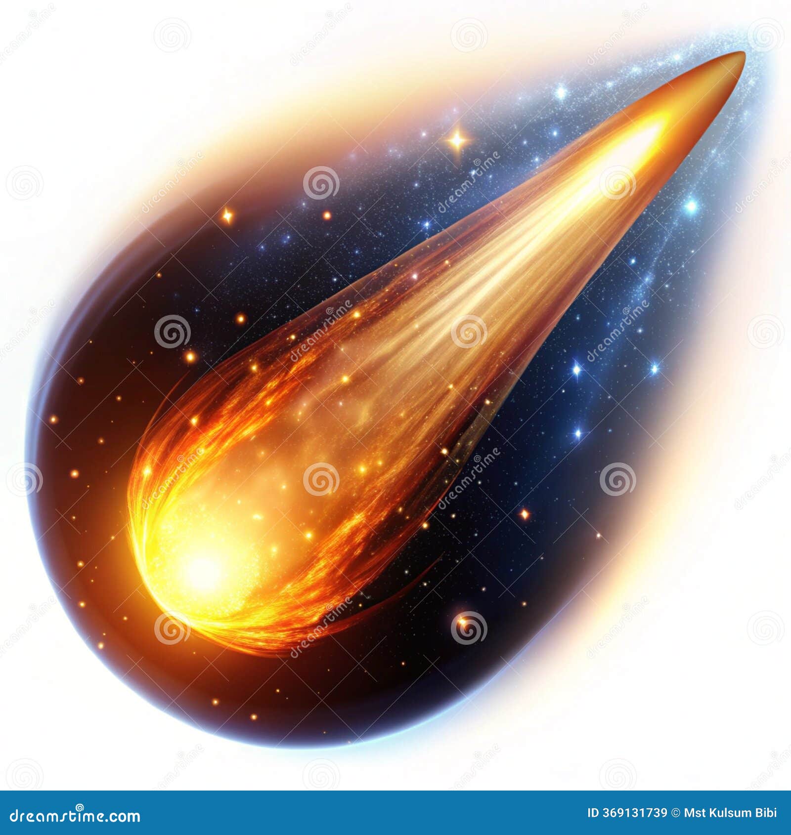 Floating Glowing LED Strip Light With Animated Light Pulses Royalty ...