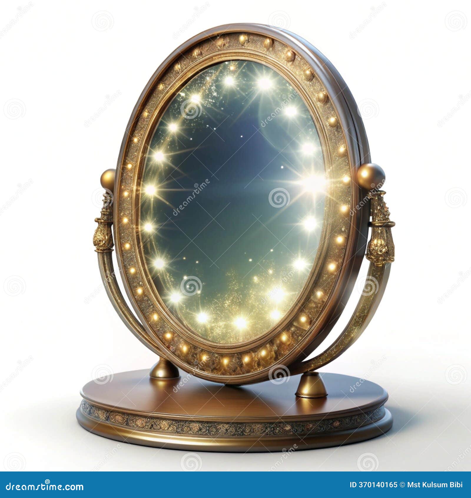 Enchanted Mirror Vector Linear Icon Isolated On Transparent Background ...