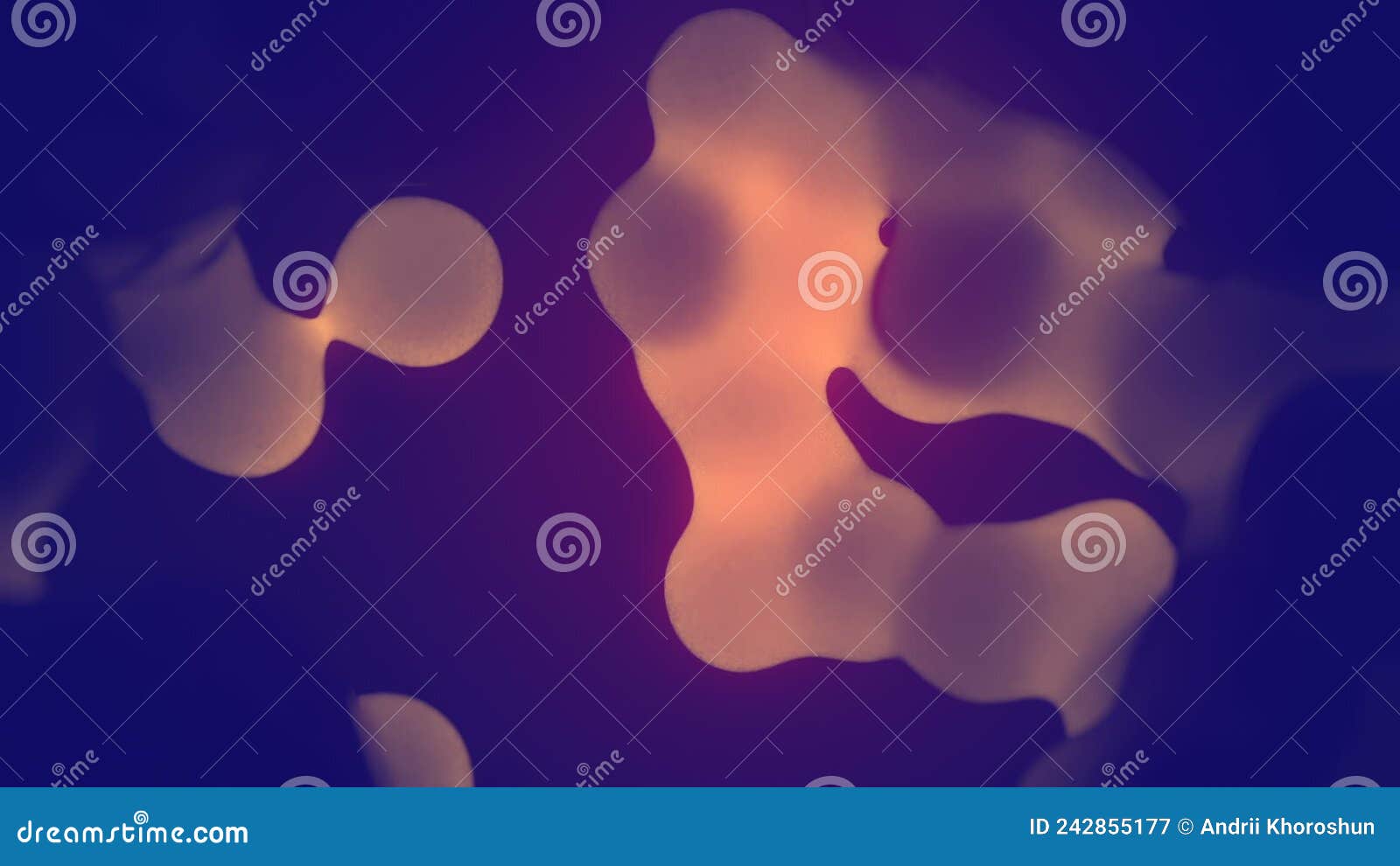 Floating Glowing Liquid Blobs Look Like a Lava Lamp. 3d Rendering Loop Animation Stock Video ...