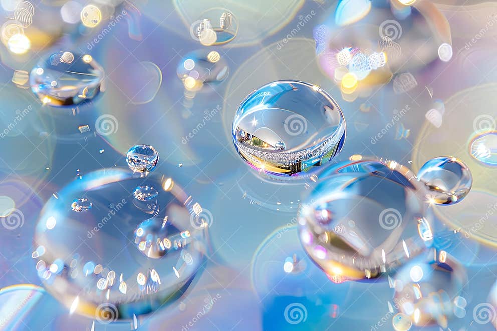 Floating Group of Bubbles stock photo. Image of surface - 309108206