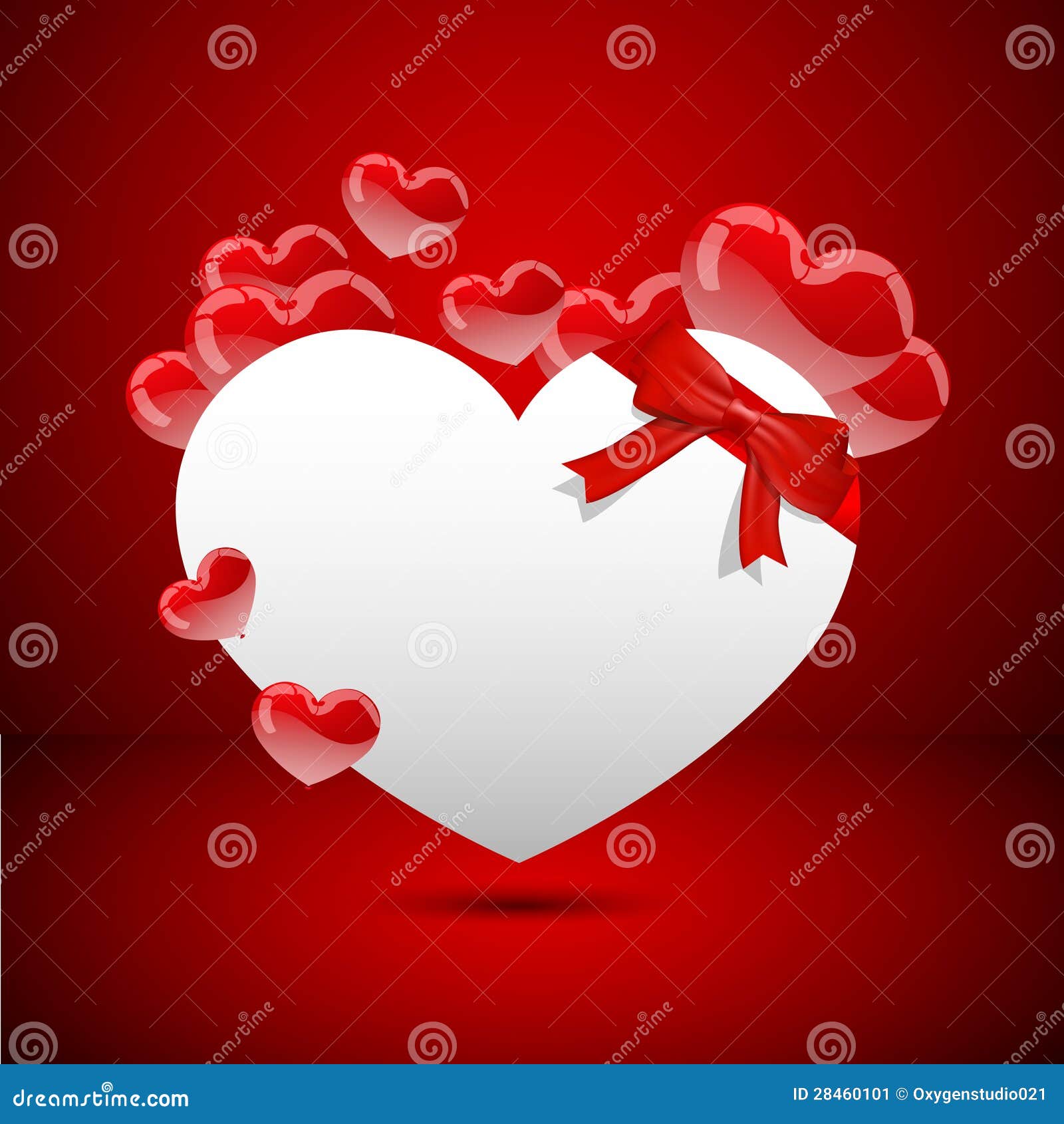 Floating heart stock vector. Illustration of concept - 28460101