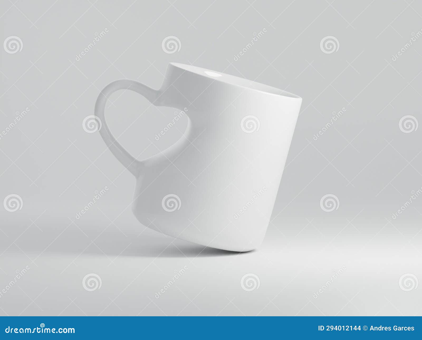 Floating Heart Shape Hot Drink Cup Stock Illustration - Illustration of ...