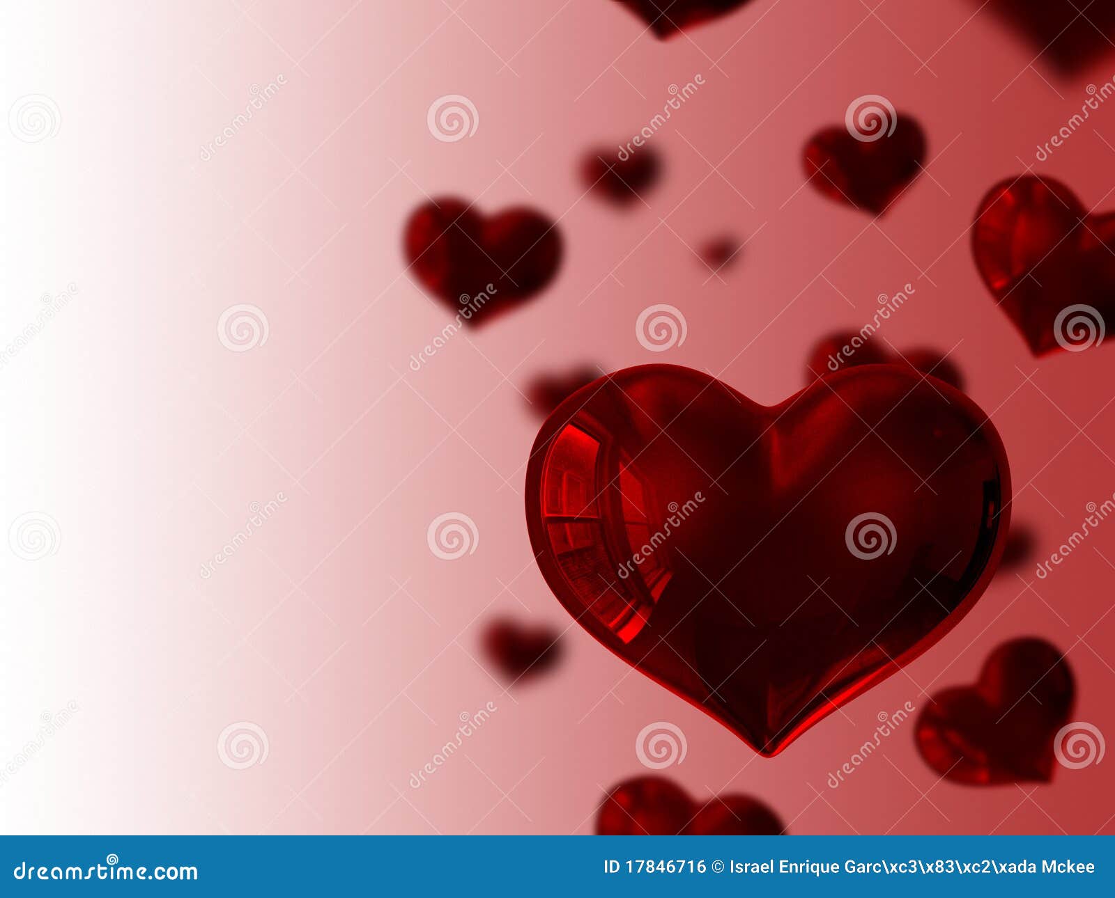 Floating hearts stock illustration. Illustration of romantic - 17846716