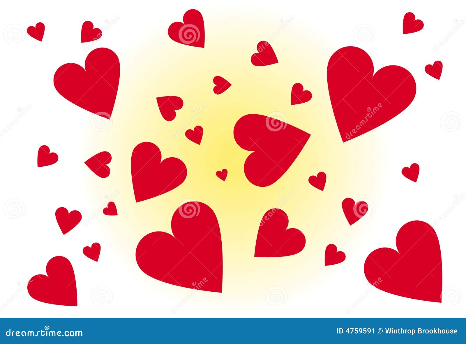 Floating Hearts stock illustration. Illustration of yearning - 4759591