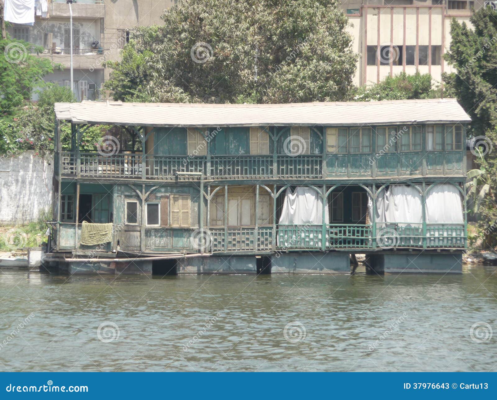 Floating house editorial stock photo. Image of antique - 37976643