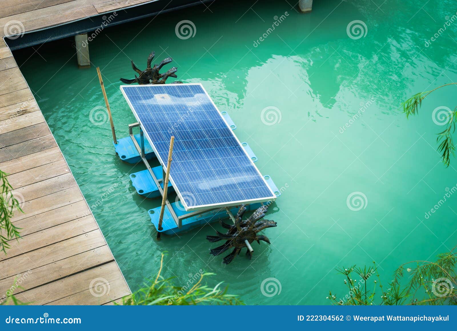 Floating hydro turbines stock photo. Image of circular - 222304562