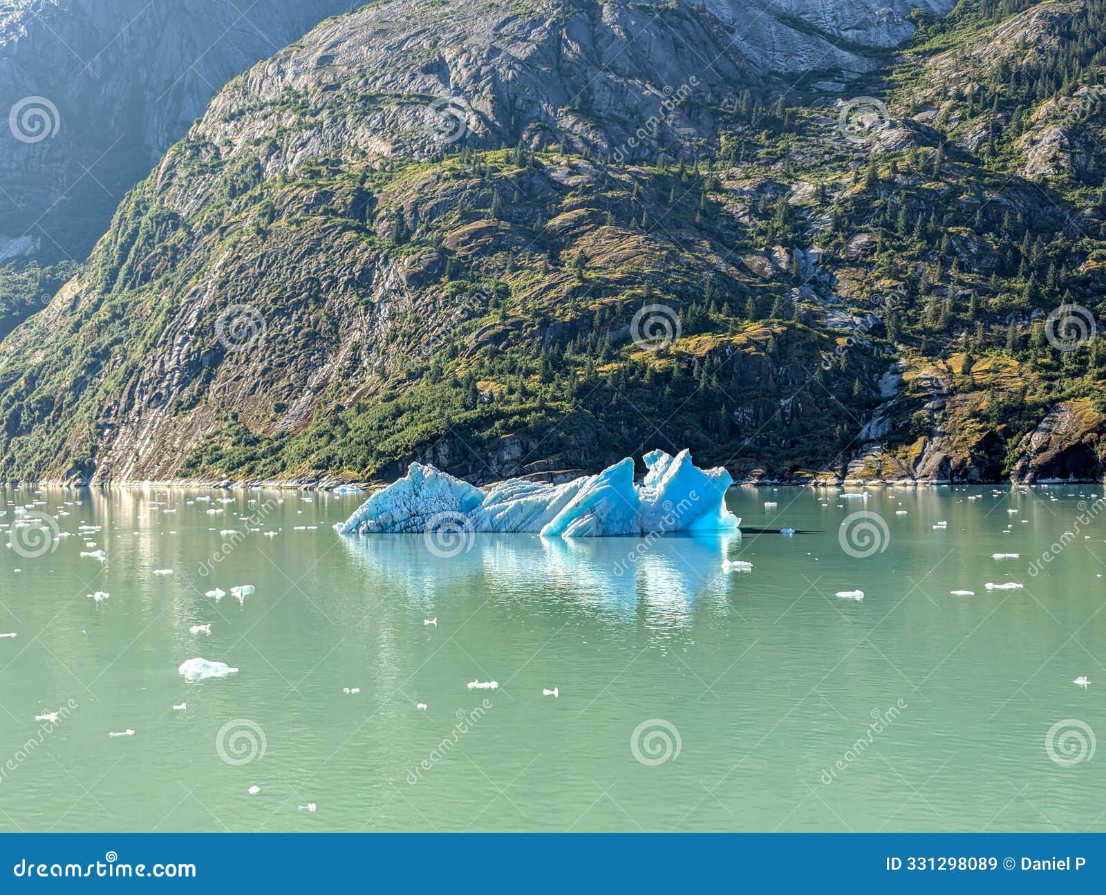 Floating Ice in the Endicott Arm, Alaska Stock Image - Image of huge ...