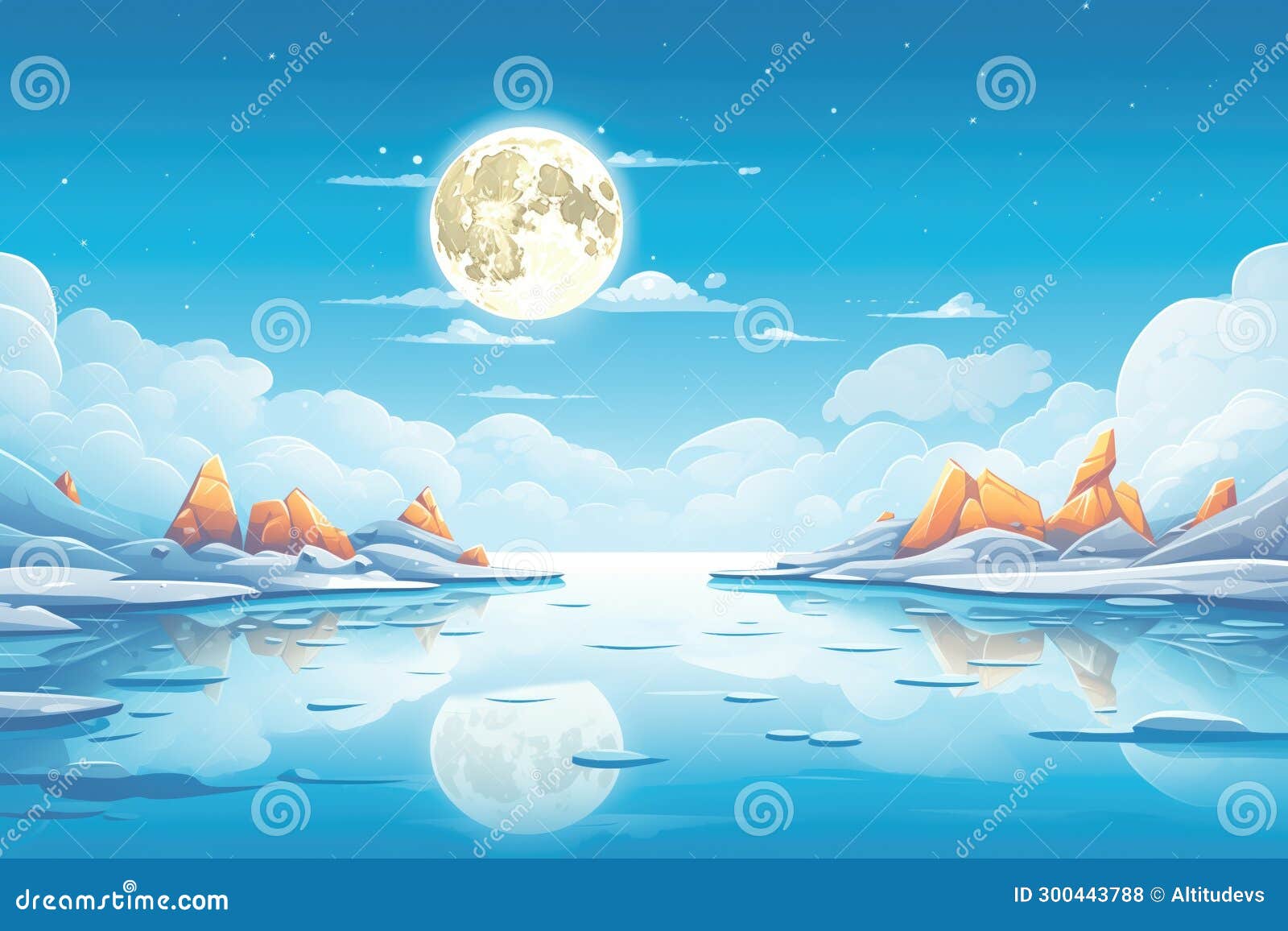 Gleaming Moon Over Majestic Mosque Royalty-Free Stock Image ...