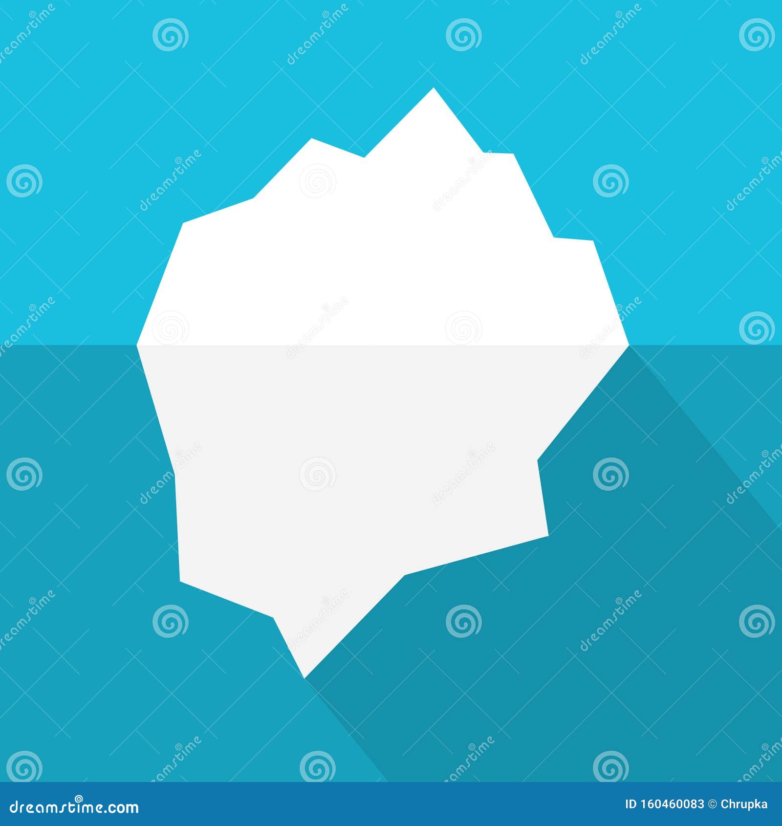Floating iceberg icon stock vector. Illustration of tourist - 160460083