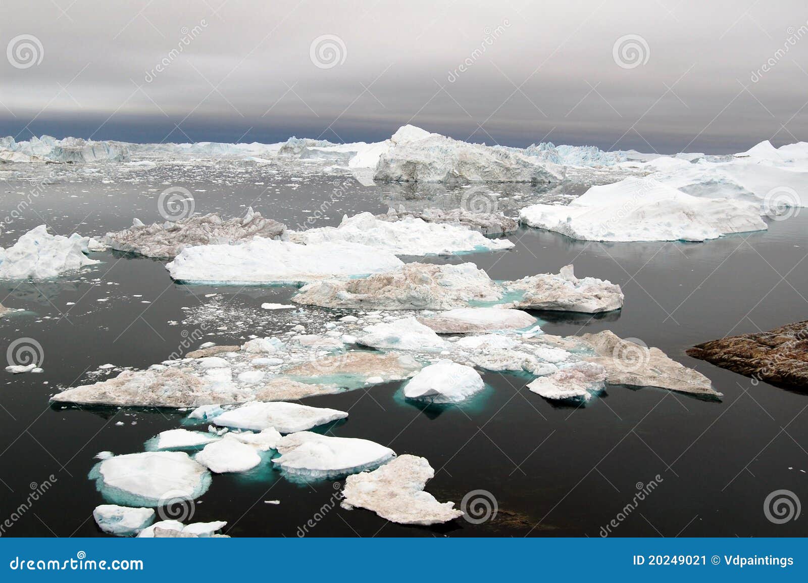 Floating icebergs stock image. Image of icebergs, greenlands - 20249021
