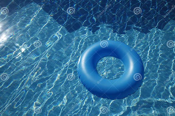 Floating Inner Tube in a Pool Stock Image - Image of summer, season ...