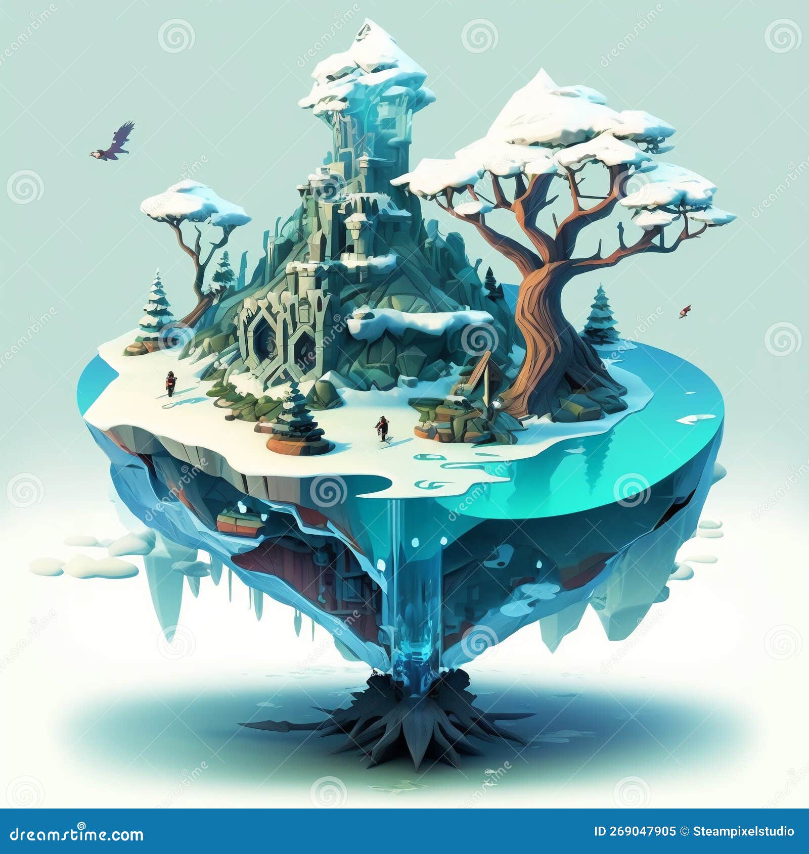 Floating Ice, Winter River, Fossils, Map Of The Area, Toponyms ...