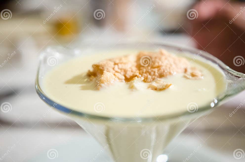 Floating island (dessert) stock image. Image of vanilla - 57701845