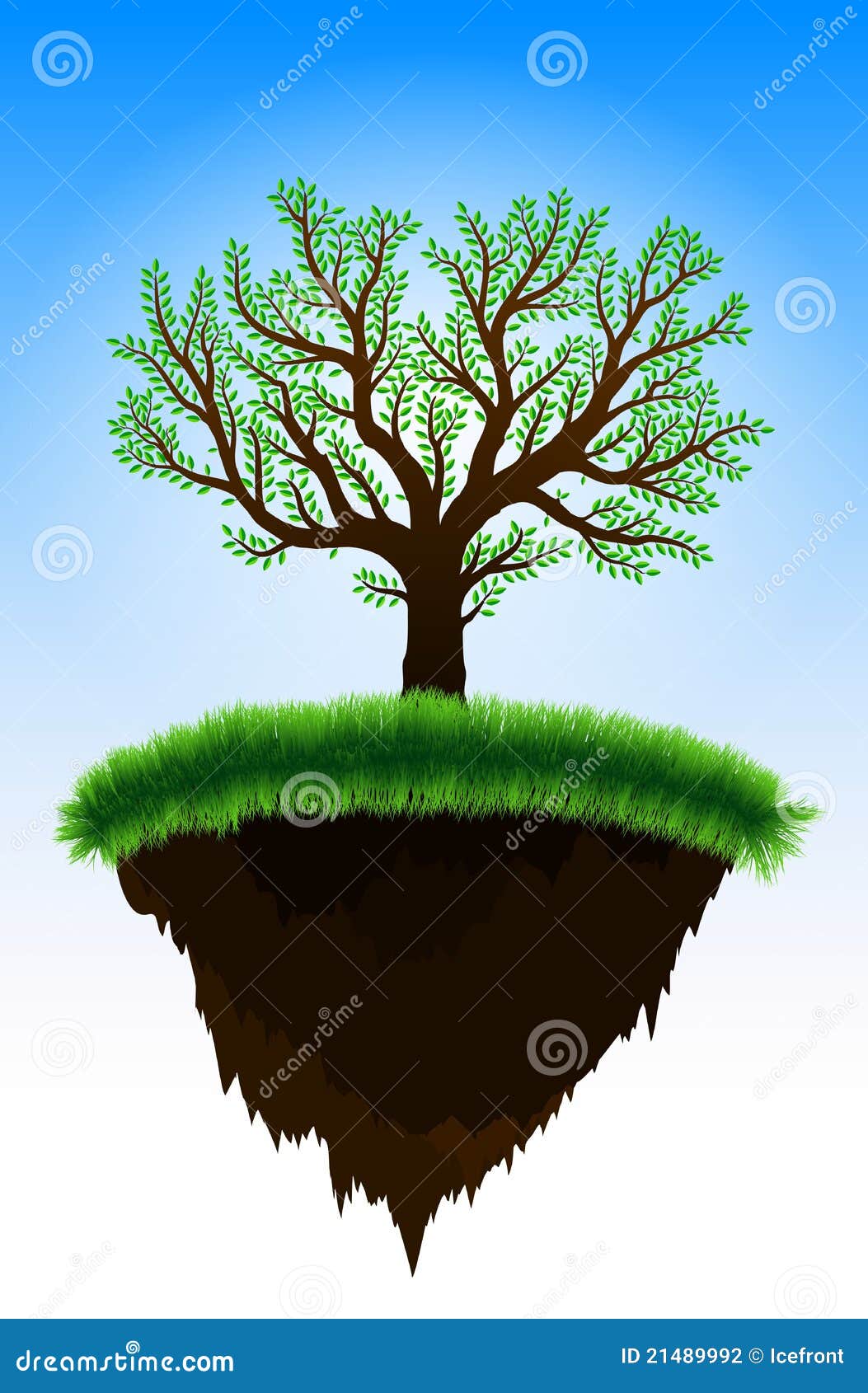 Floating Island Illustration Of Map Of India Isolated On The White ...