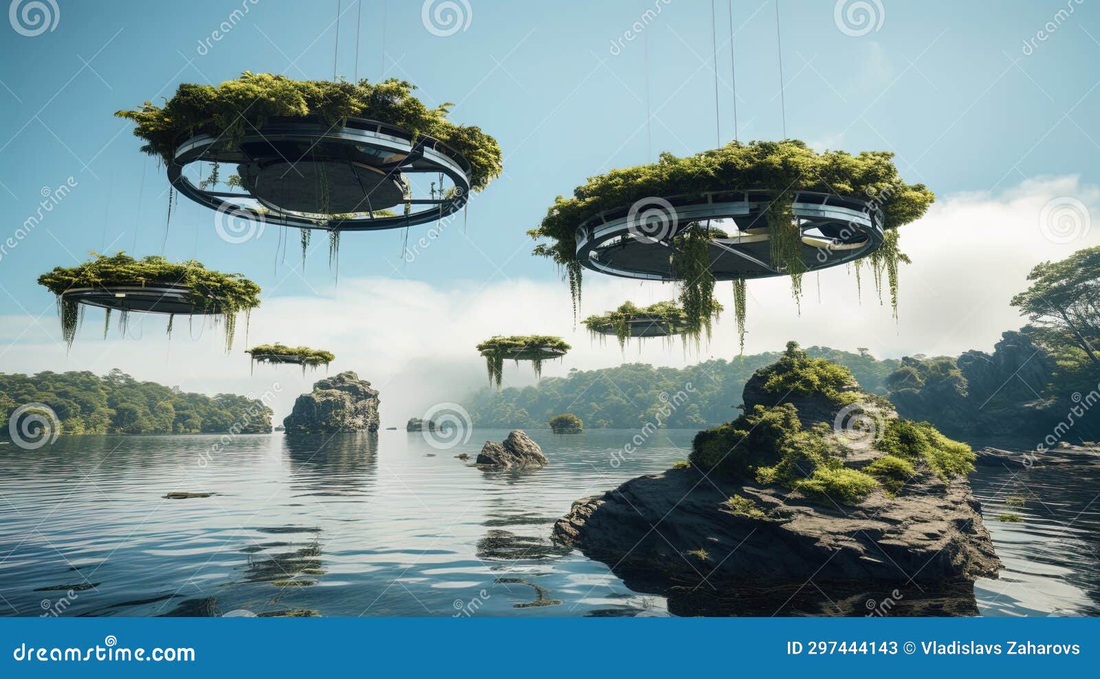 Floating Islands, Supported by Anti-Gravity Devices, Deliver a One-of-a ...
