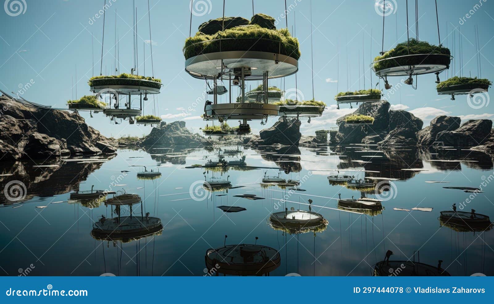 Floating Islands Supported by Anti-Gravity Devices Offer a Unique Zero ...