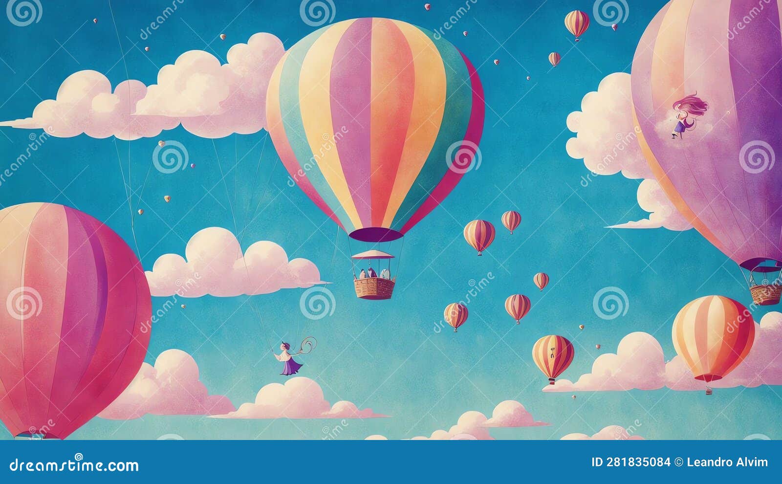 Floating Joy a Whimsical Balloon on National Just because Day.AI ...