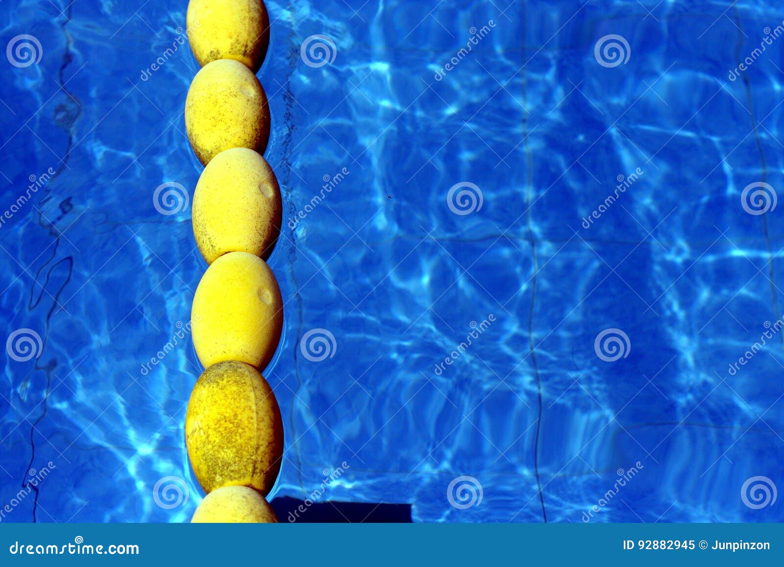 Floating Lane Separators in a Swimming Pool Stock Image - Image of ...