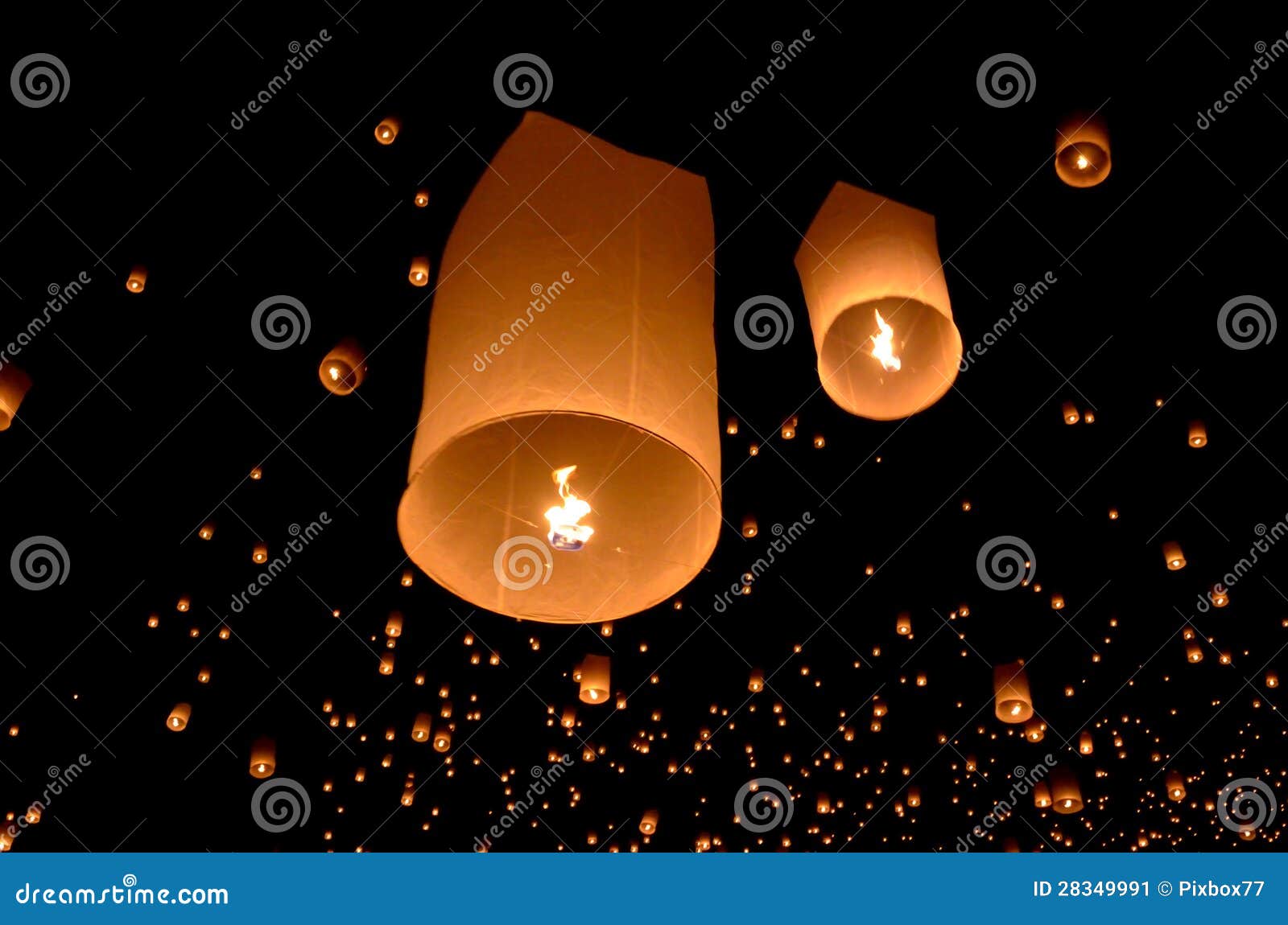 Floating lantern stock image. Image of culture, floating - 28349991