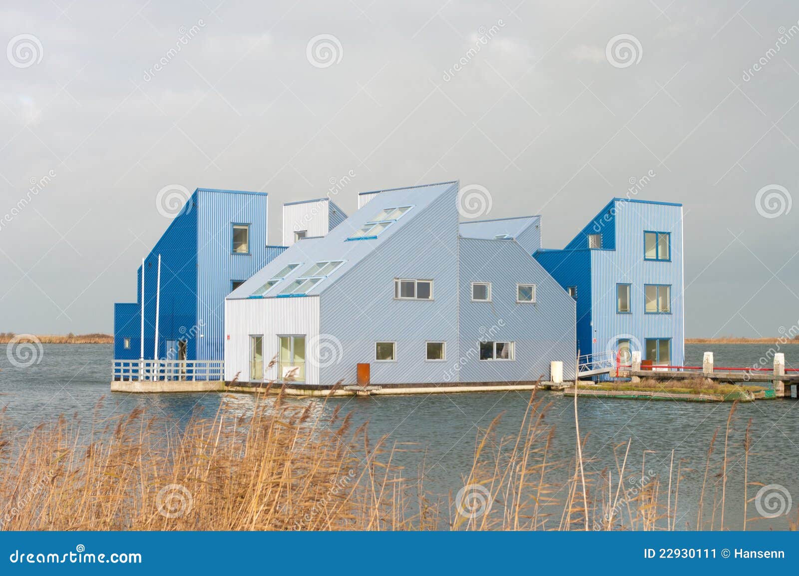 Floating life stock image. Image of bridge, blue, netherlands - 22930111