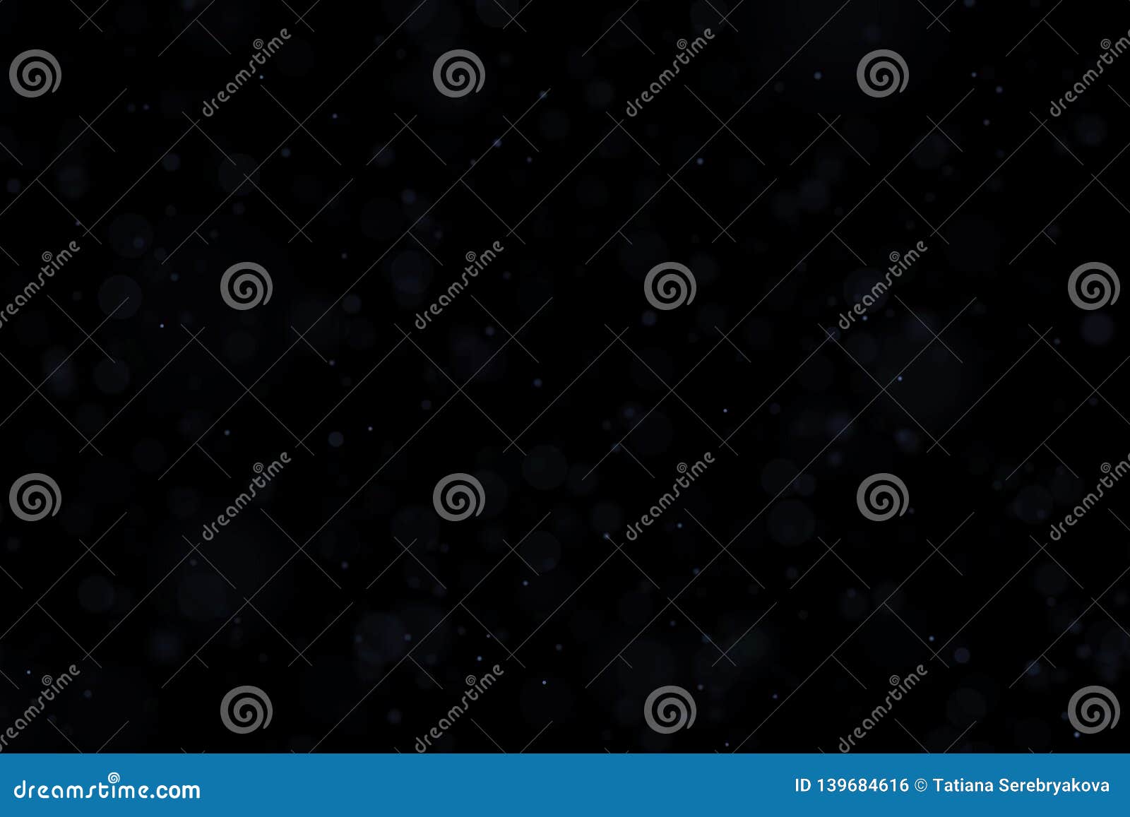 Floating Light Atmospheric Particles Isolated on Black Overlay. May Be ...