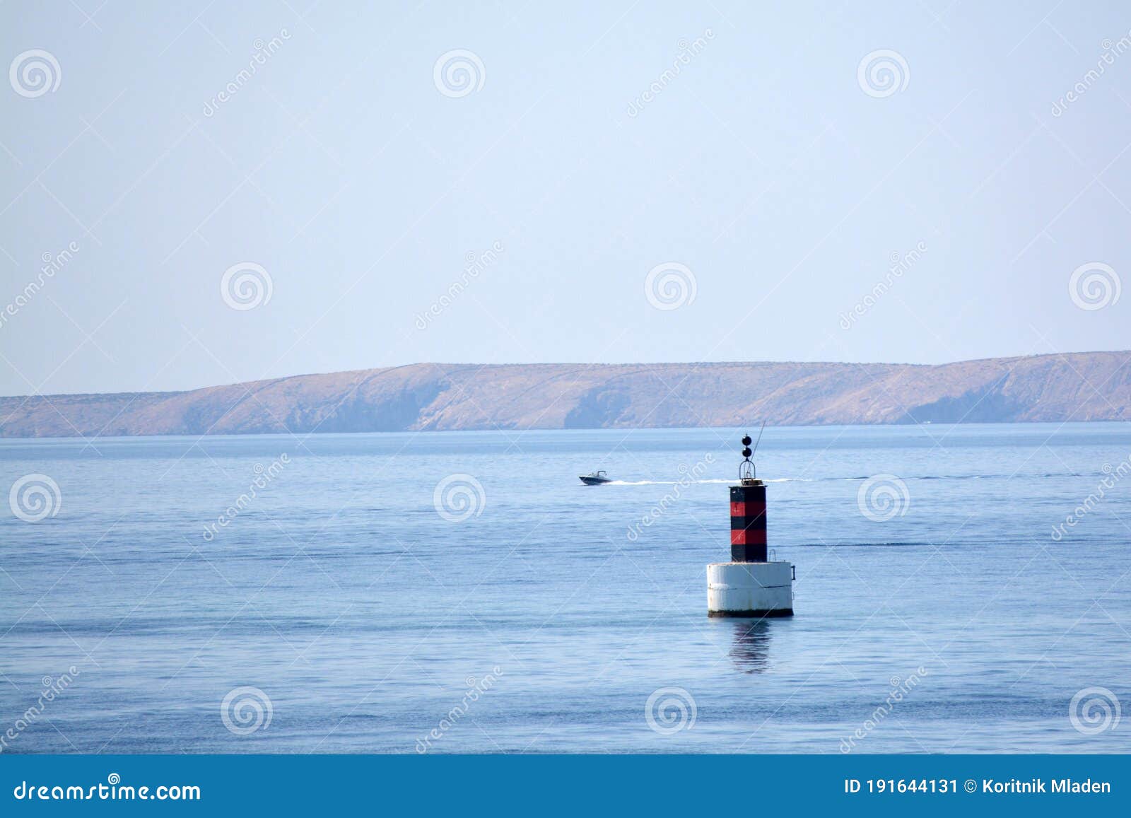 The floating lighthouse stock image. Image of horizon - 191644131