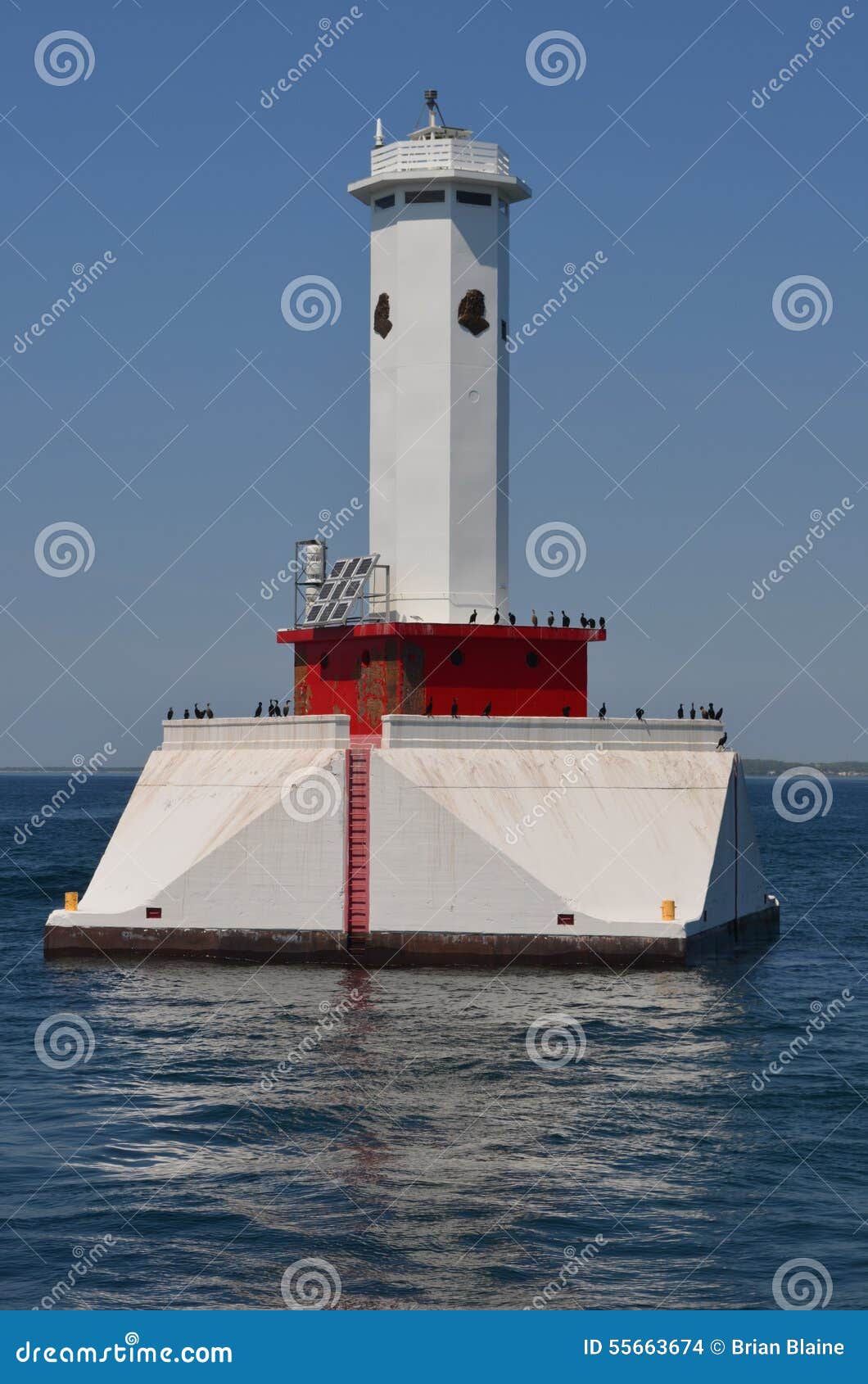 Floating Lighthouse stock photo. Image of landscape, fishing - 55663674