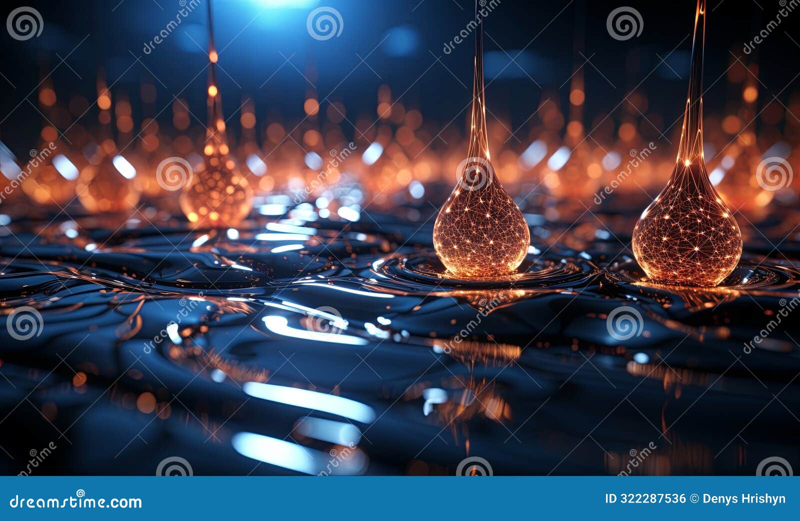 Floating Lights on Water stock photo. Image of outdoor - 322287536