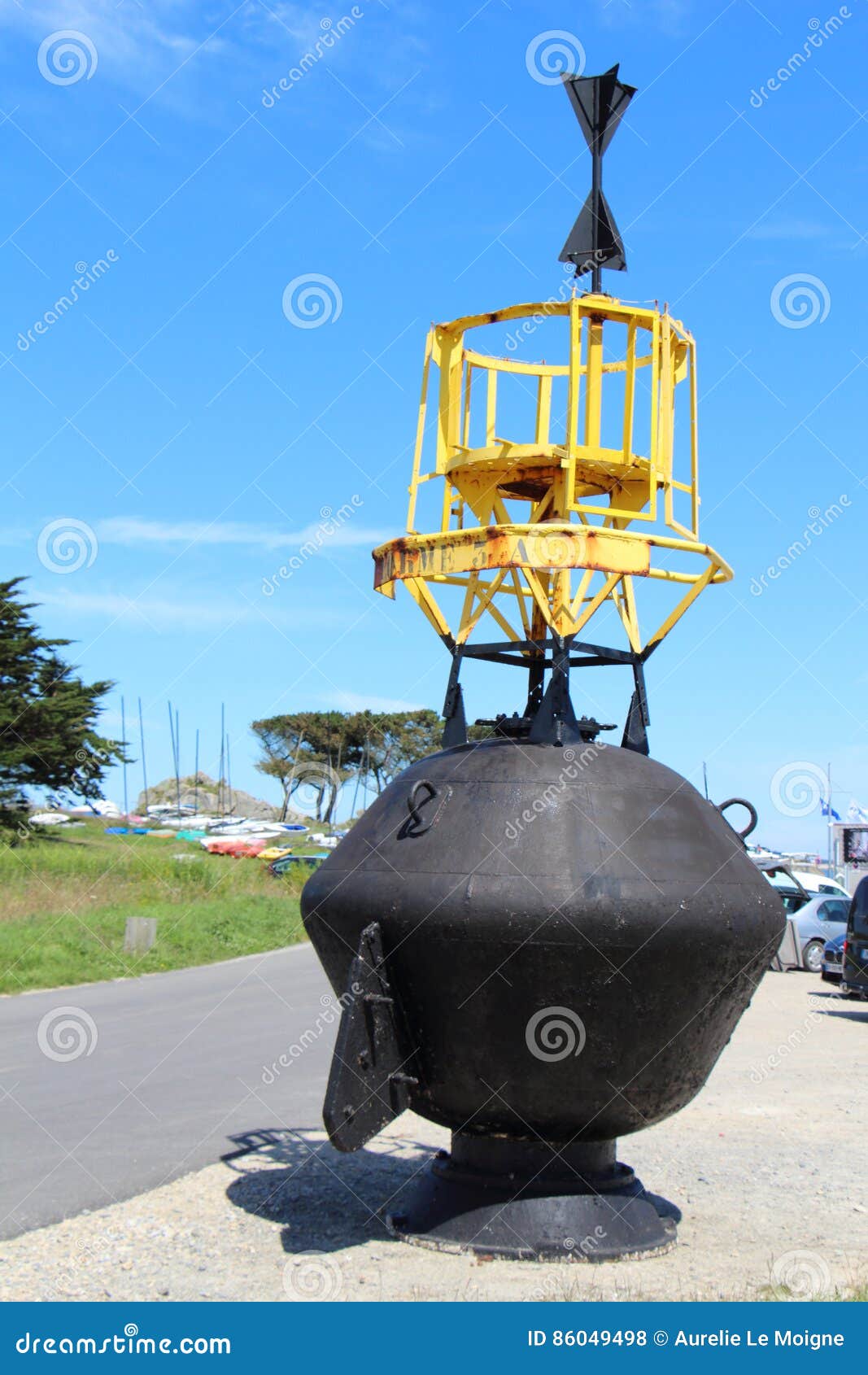 Floating Maritime Beacon on the Dock Stock Photo - Image of beacon ...