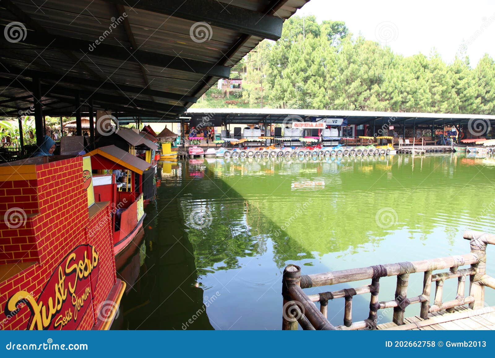 Floating Market in Lembang, Bandung, Indonesia. Editorial Stock Photo ...